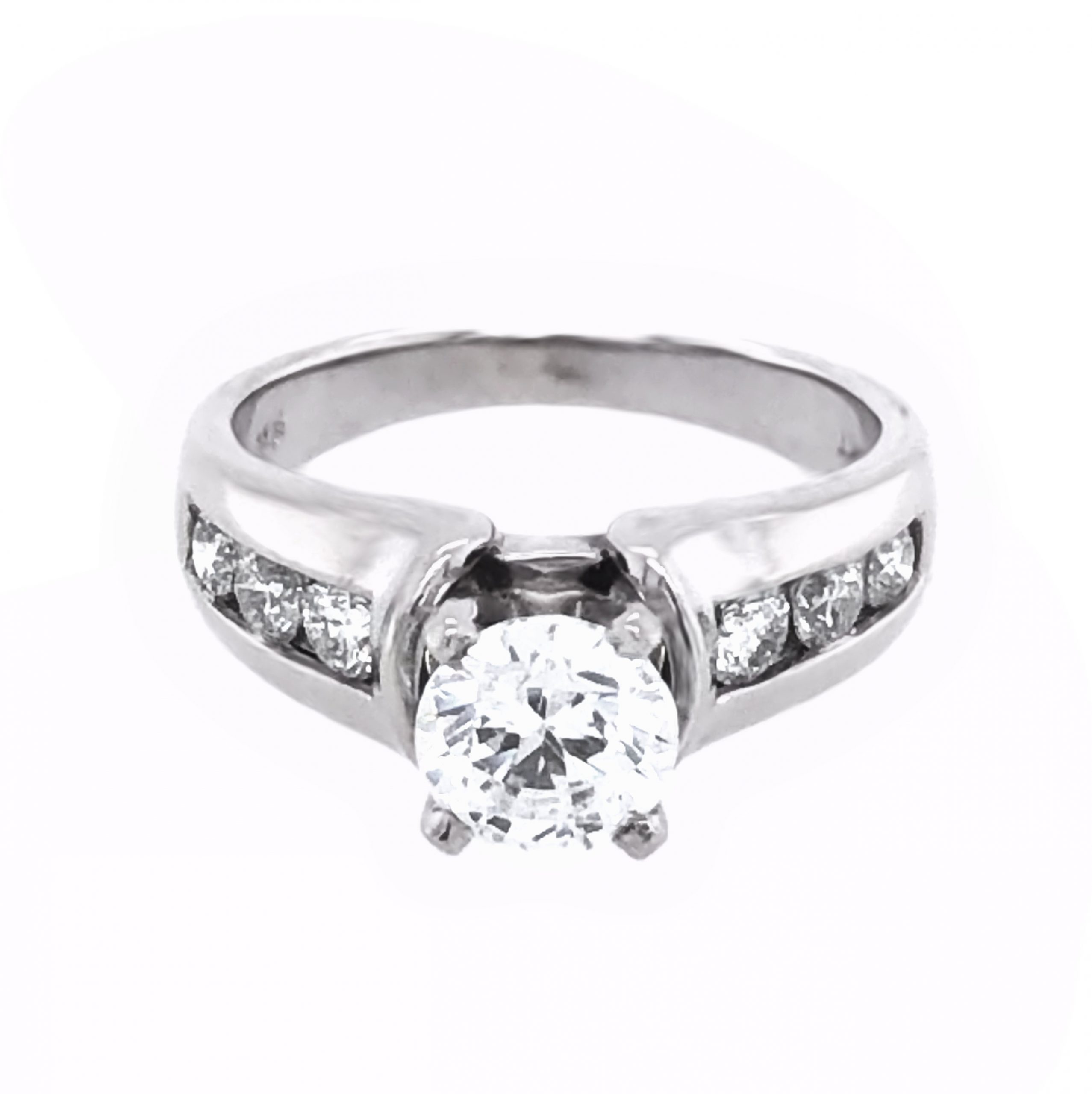 White gold diamond ring mounting - Argo & Lehne Jewelers