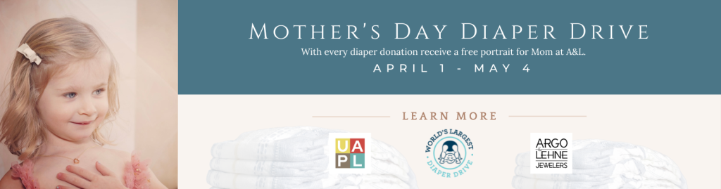 Mother's Day Diaper Drive & Free Portrait - Argo & Lehne Jewelers